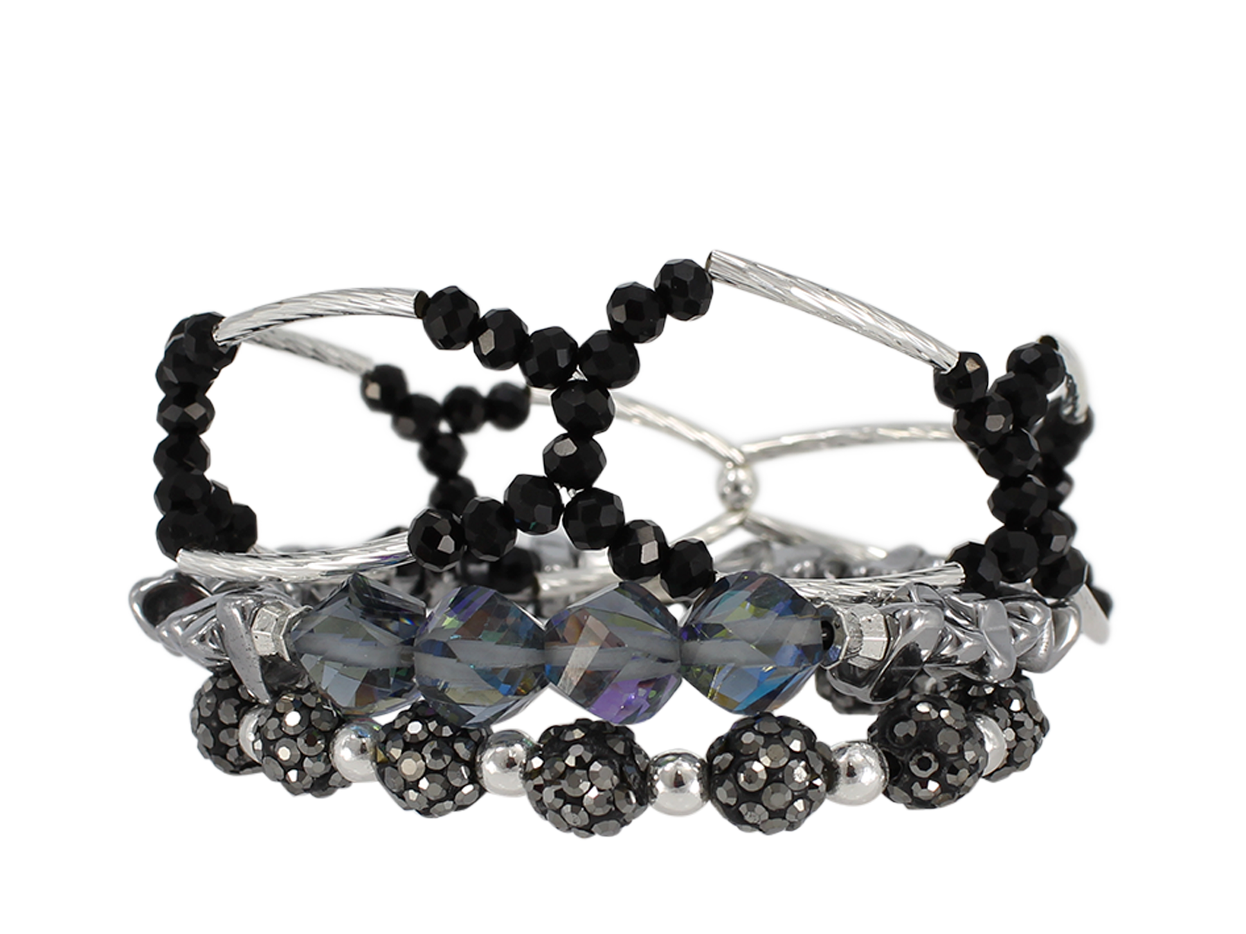 ERIMISH - CRISS CROSS STARTER STACK BLACK – Johnnie Dove Boutique