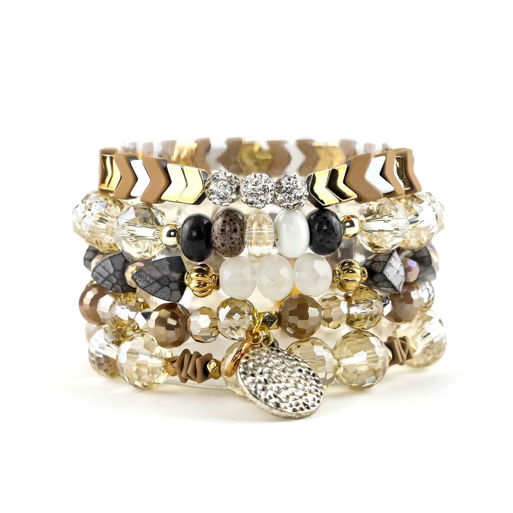 ERIMISH - BUTTERSCOTCH STACK BRACELET SET – Johnnie Dove Boutique