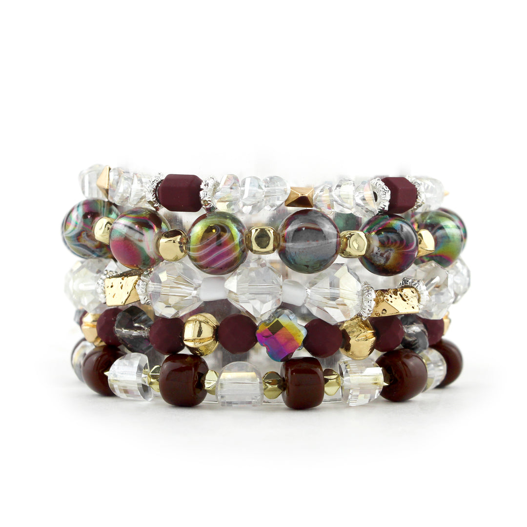 ERIMISH - WOODLAND EXTENDED 5 BRACELET STACK – Johnnie Dove Boutique